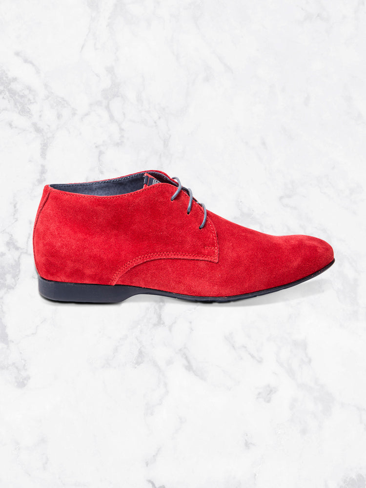 Souliers Derby montantes Rouge – Palenzo Collezioni